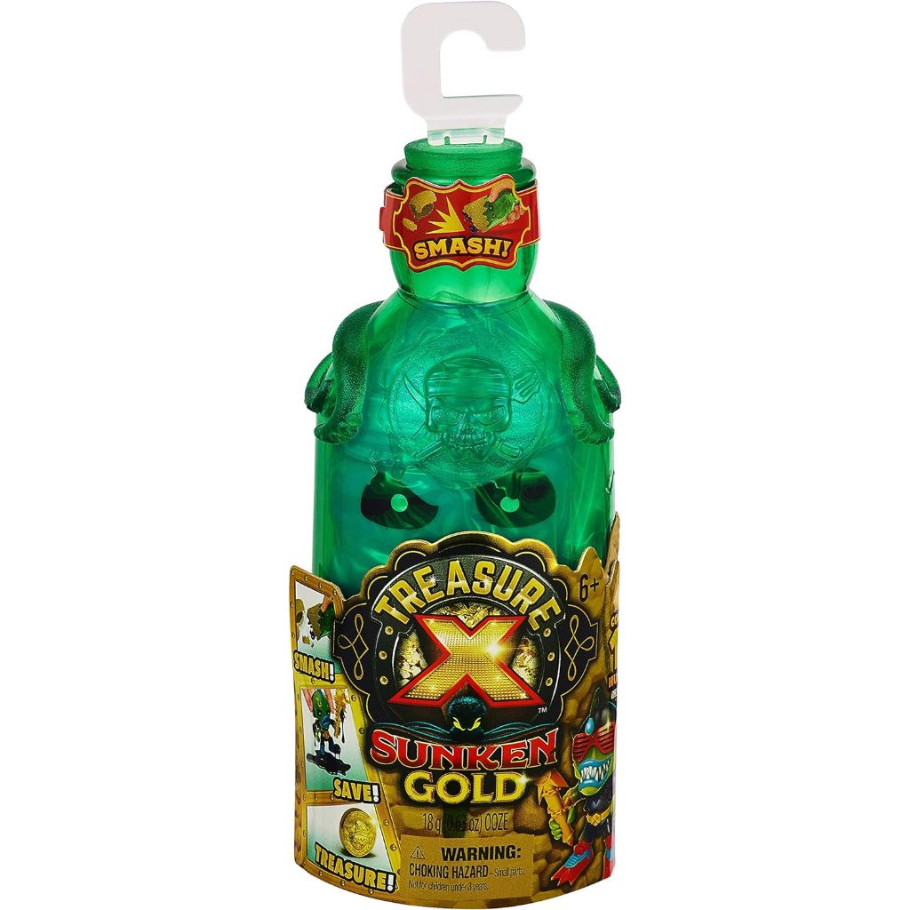 Treasure X Sunken Gold Bottle Smash - Action Figure & Treasure Inside ...