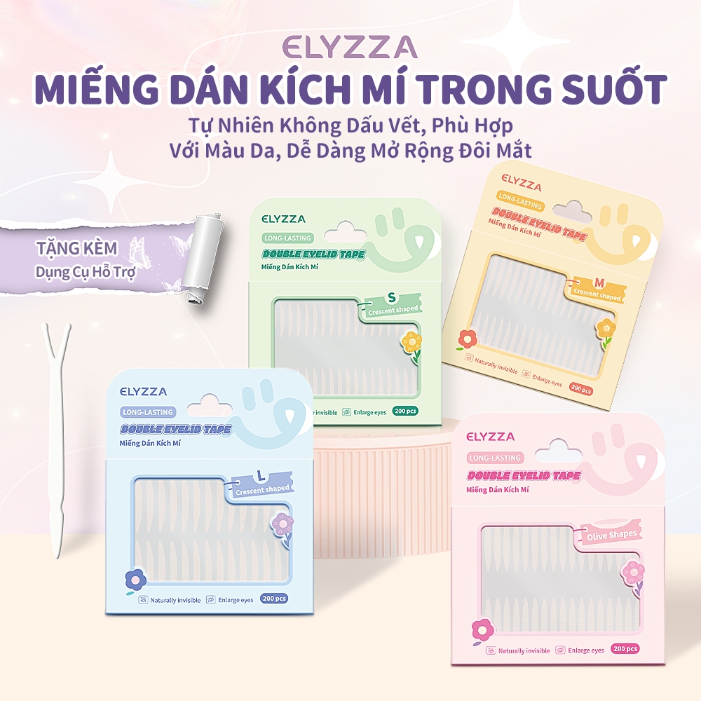 Miếng Dán Kích Mí ELYZZA 4 Kích Thước, Tàng Hình, Trong Suốt, Sẵn Keo ...
