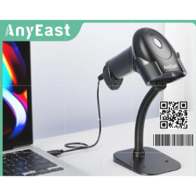 [Local stock]Máy quét mã vạch Anyeast có chân đế Máy quét mã QR 2D 1D cho máy tính POS Hỗ trợ ...