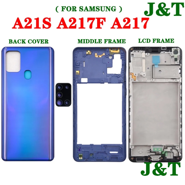 Khung Nhà Ở Phía Sau Cho Samsung Galaxy A21S A217 A217F LCD Khung Giữa ...