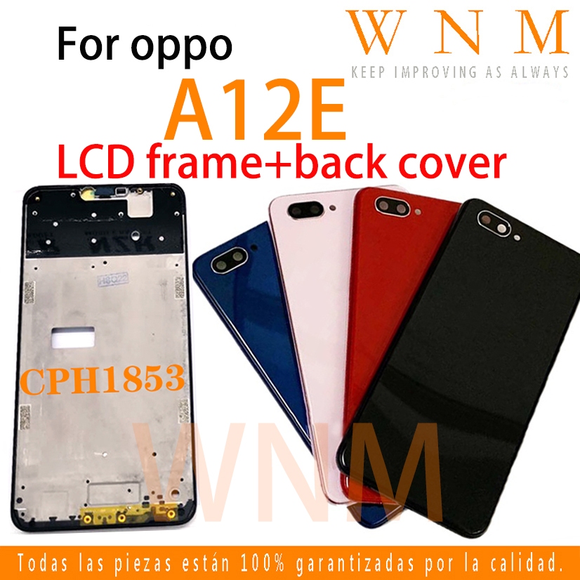 Dành Cho OPPO A12E LCD Khung Trước Viền Ốp điện thoại Pin + Khung Giữa ...