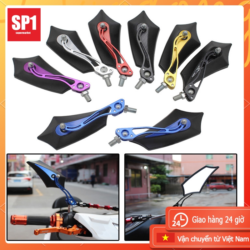 Ready in VN Bộ 2 Gương Chiếu Hậu Xoay 360 Độ Cho Xe Máy thời mini xe sh ...