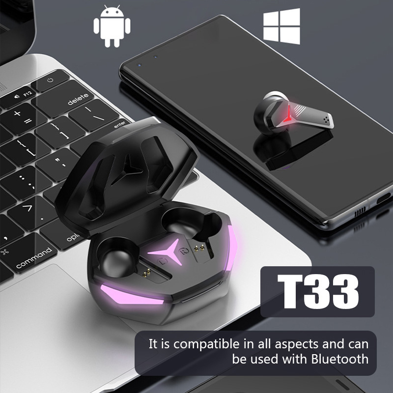 Tai Nghe Bluetooth 5.2 Không Dây T33 TWS Có Mic Điều Khiển Cảm Ứng | Shopee Việt Nam