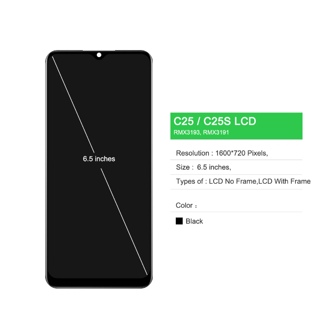 Màn hình LCD 6,5 inch màu đen Bộ số hóa màn hình cảm ứng Thích hợp cho ...