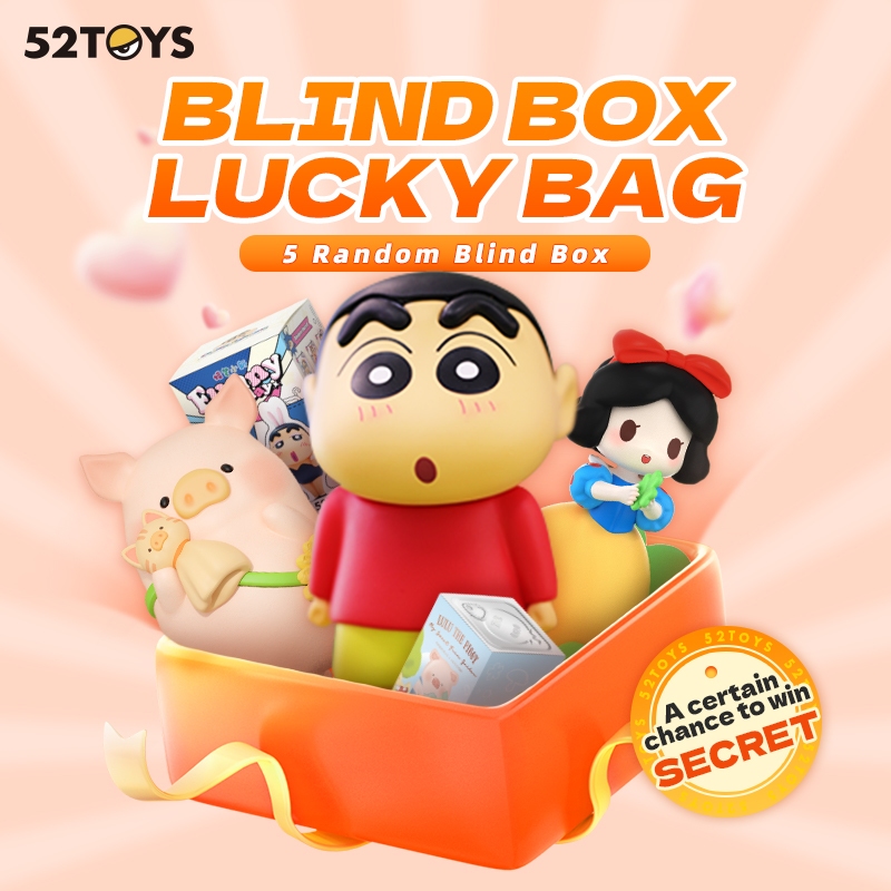 52TOYS Blind Box Lucky Bag-5 Pieces Random Series Blind Box | Shopee ...
