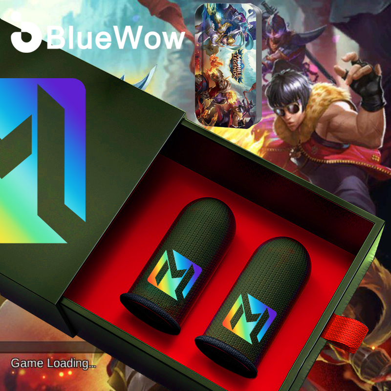 2024 BlueWow [Mobile Legends] Game thủ Găng tay chuyển màu chống mồ hôi Tay cầm di động Bộ điều ...