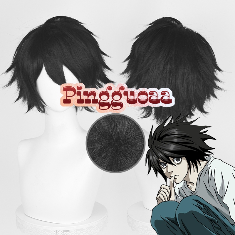 【Manmei】Anime Death Note L.Lawliet Cosplay Wig Cosplay Wigs 30cm Short ...