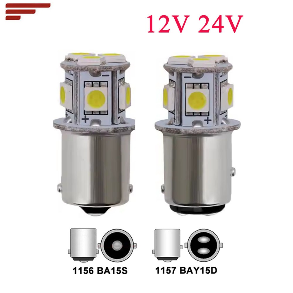 1 Chiếc BA15S P21W R5W 1156 1157 BAY15S P21 / 5W 5050 8SMD LED Đuôi Xe Ô Tô Đèn Tín Hiệu 12V 24V ...