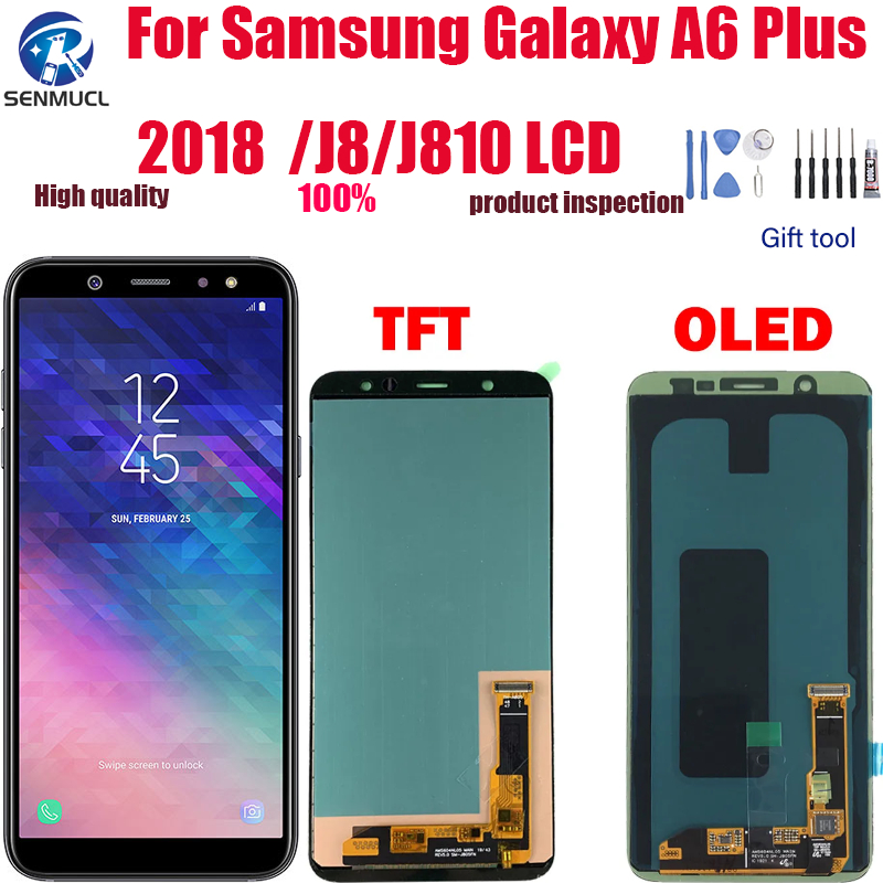 AMOLED / TFT Dành Cho Samsung Galaxy A6 Plus 2018 / A605 / J8 / J810 ...