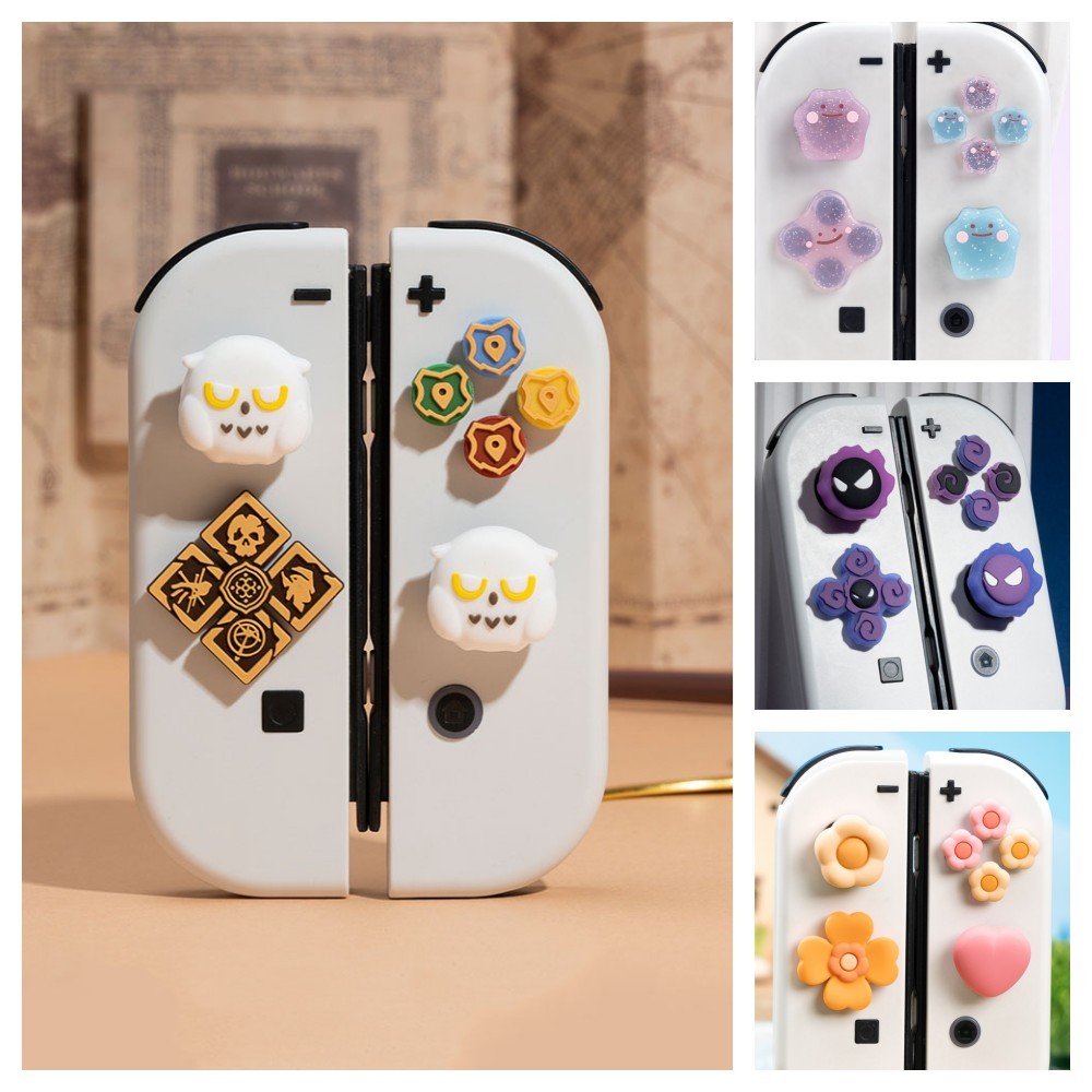 GeekShare Nintendo Switch Thumb Grip Cap Dễ thương Cross D-Pad Nút Caps ...