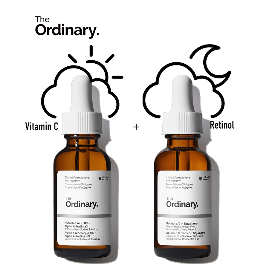THE ORDINARY Combo Thông Thường Retinol 1% trong Squalane và Axit ...