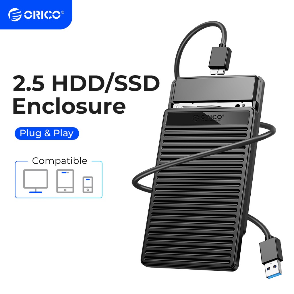 Orico Hdd Enclosure 2 5 Sata Sang Usb 3 0 Type C Hộp đựng ổ Cứng Gắn