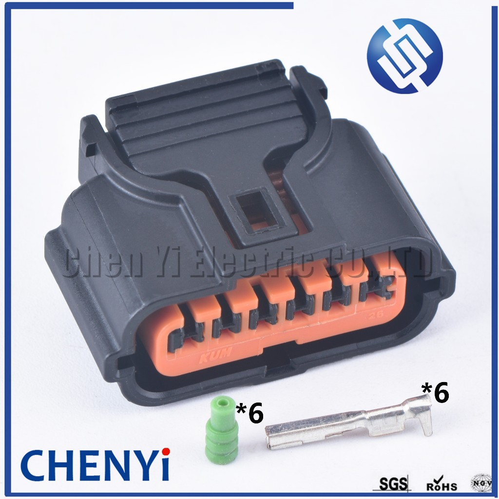 1 Cái 6 Pin / chiều PDC Đầu Nối Chống Nước Ô Tô Cảm Biến Ngược Radar ...
