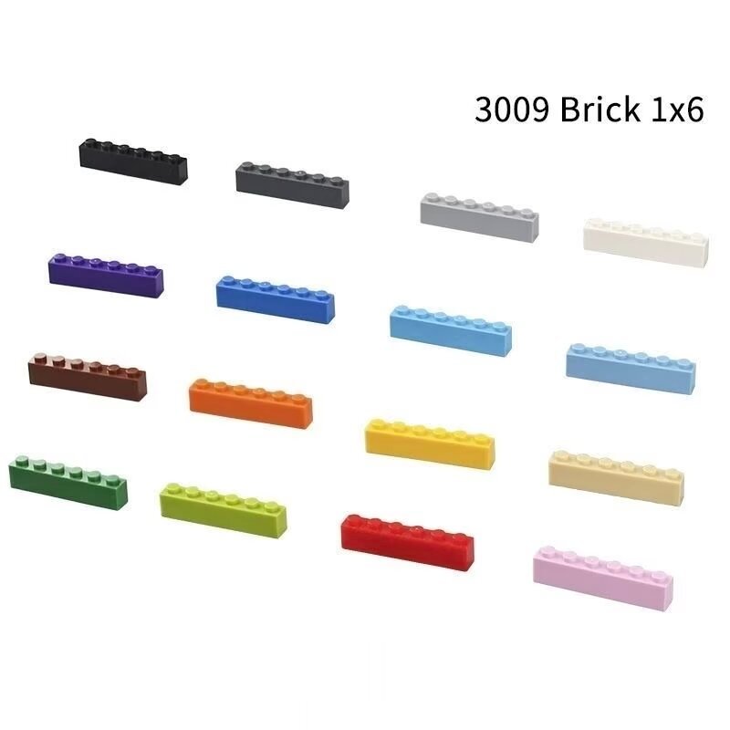 Tự Làm Hạt Nhỏ Khối Xây Dựng 1x6 Tương Thích Lego 3009 Phụ Kiện Cơ Bản ...