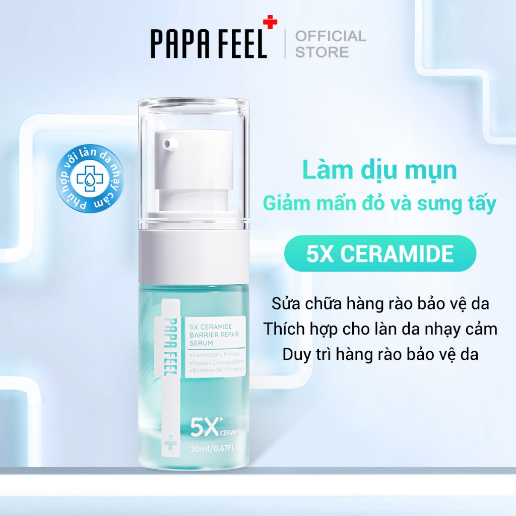 PAPA FEEL Serum 5X Ceramide Cải thiện hàng rào bảo vệ da/Giảm mẩn đỏ và ...