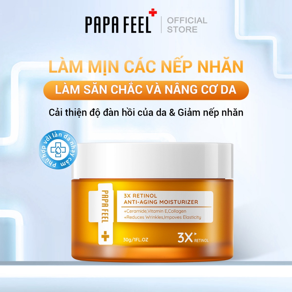 PAPA FEEL Kem dưỡng ẩm Chống lão hóa Retinol Moisturizer 30g | Shopee Việt Nam