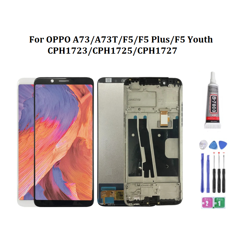 Màn hình LCD có khung cho OPPO F5 F5 Youth F5 Plus A73 A73T Màn hình ...