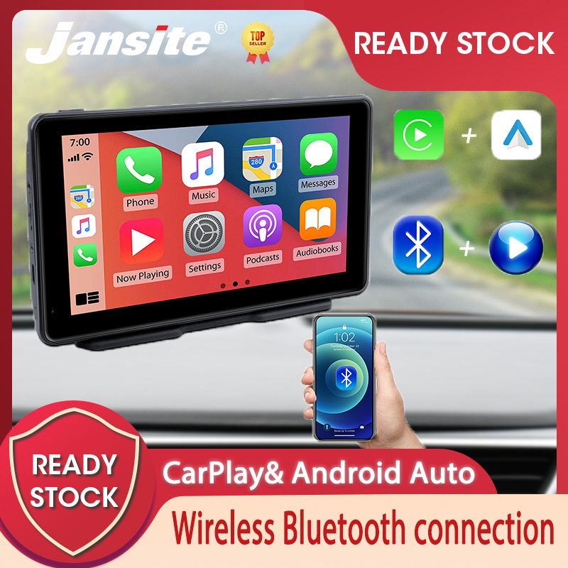 Jansite 7 inch Đa Năng Ô Tô Đài Phát Thanh Đa Phương Tiện Video Carplay ...