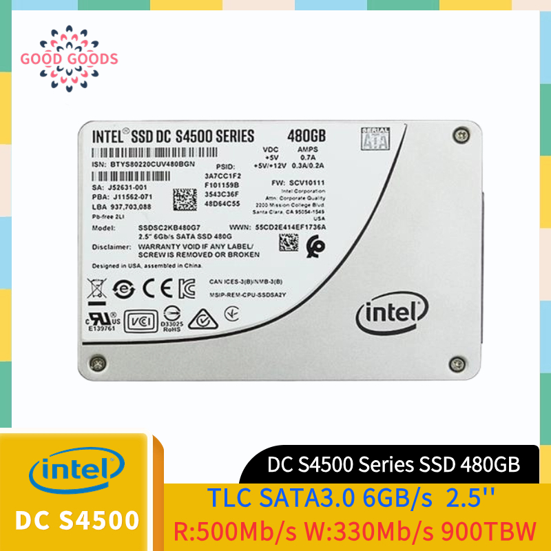 Intel SSD DC S4500 Series 480GB SATA3.0 2.5 "TLC 900TBW | Shopee Việt Nam