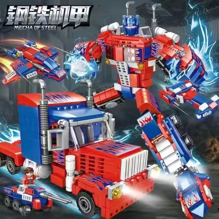 Tương thích với các khối xây dựng Lego Transformers Optimus Prime Robot ...