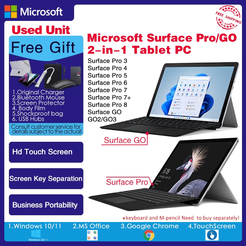 Microsoft Surface Pro2 Pro3 Pro4 Pro5 Pro6 Pro7 Pro7 + Surface go1 / go2 / go3 Hệ thống Windows ...
