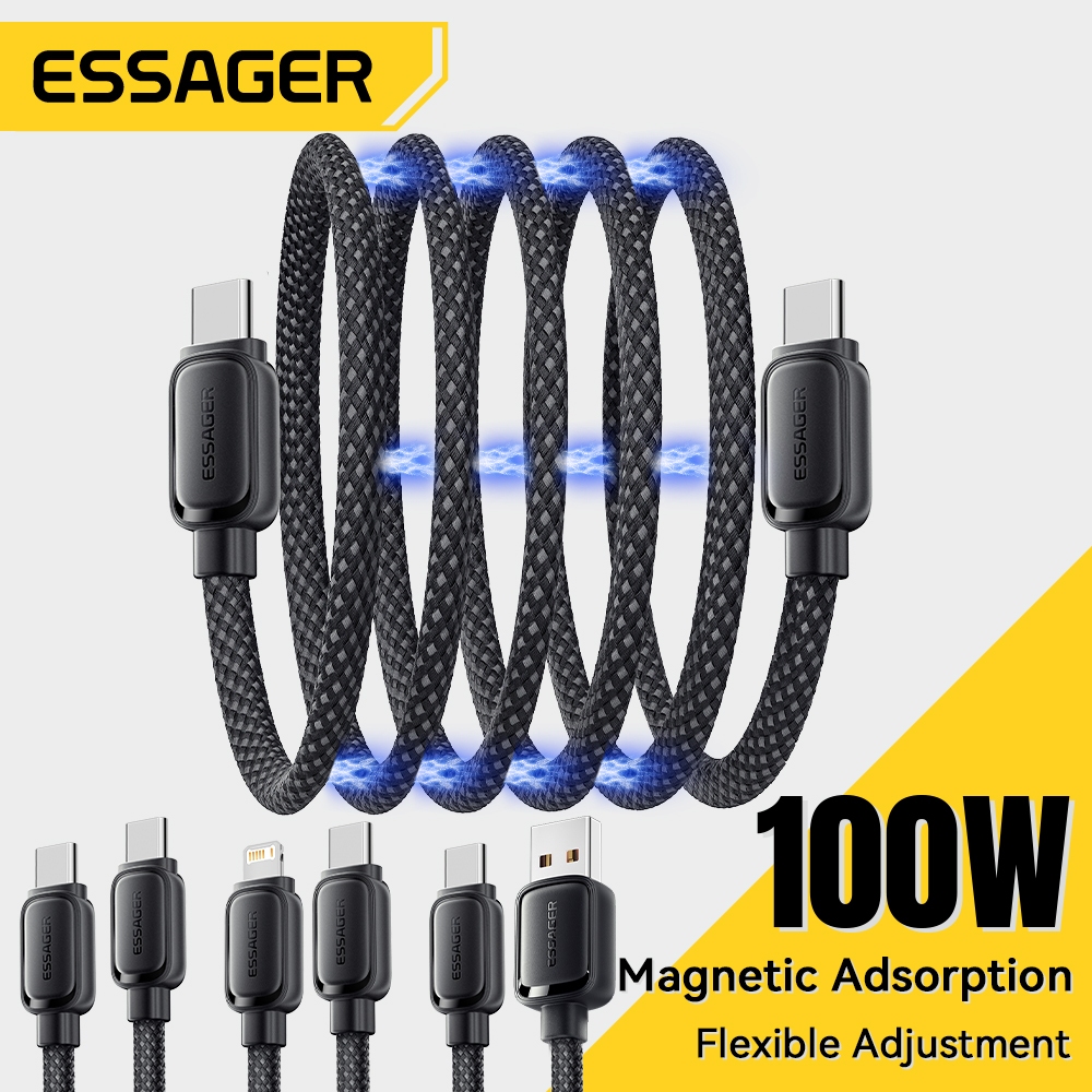 Essager T 100W / 30w Lưu trữ hấp thụ từ tính Giao diện cáp dữ liệu sạc ...