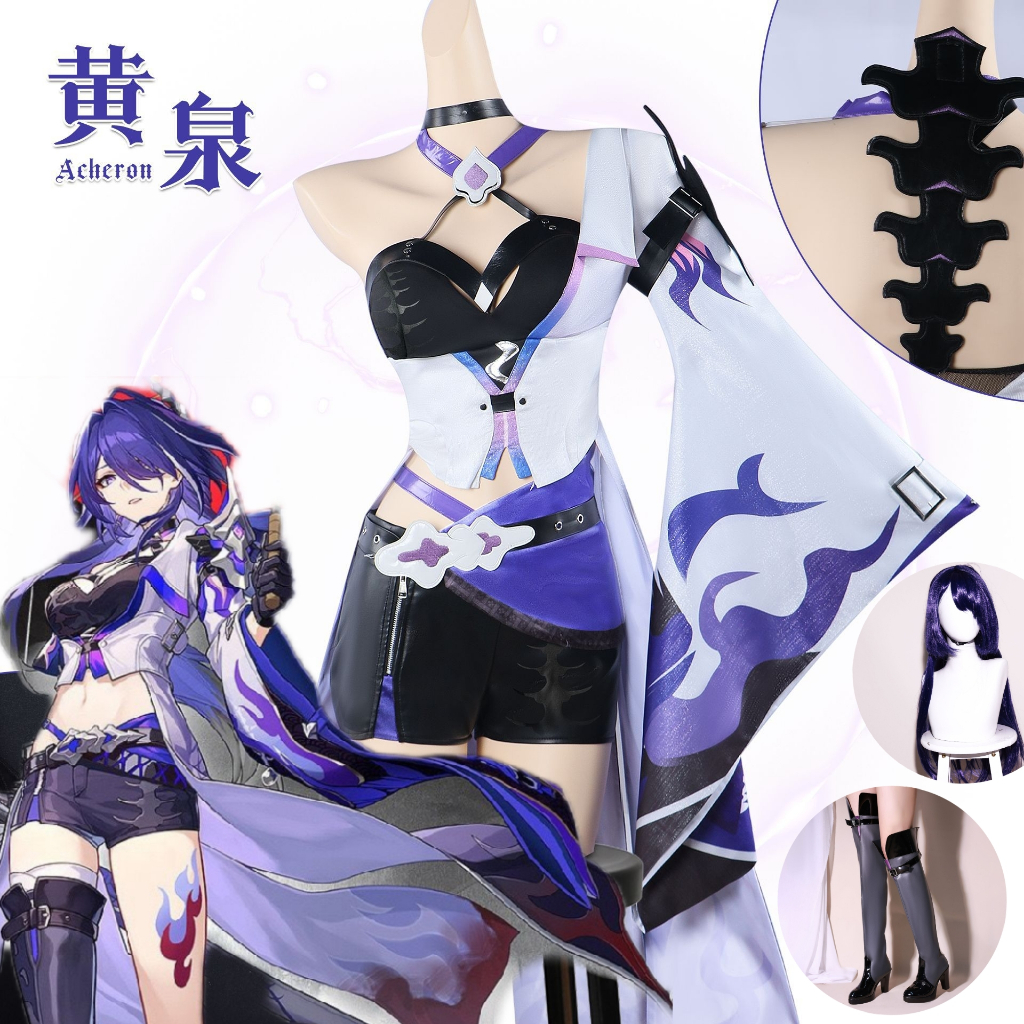 Honkai Star Rail cosplay Costume Acheron clothing Quần Áo Hoa Hậu Phù ...