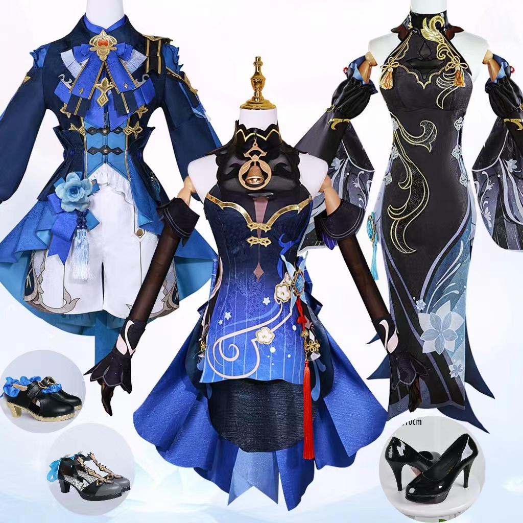 Genshin Impact Shenhe Ganyu Xingqiu cosplay Costume wig shoes Nhân vật ...