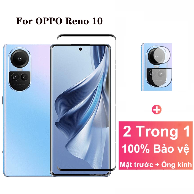 Kính Cường Lực OPPO Reno 10 5G 9d 2 Trong 1 Bảo Vệ Toàn Màn Hình Cho ...