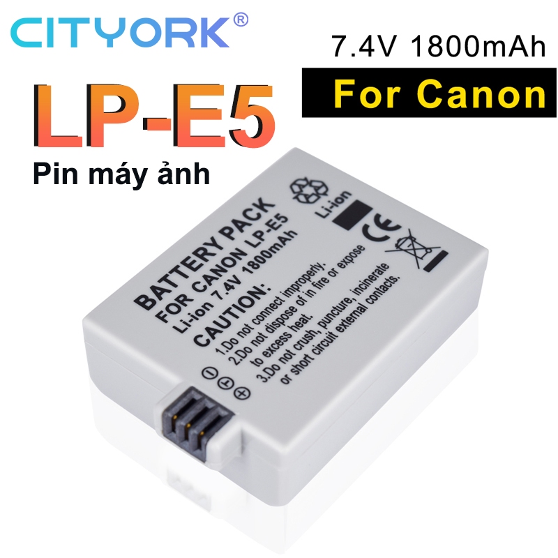 Pin máy ảnh pin Canon LP-E5 LPE5 450D 500D 1000D X3 Kiss F Kiss X2 Kiss ...
