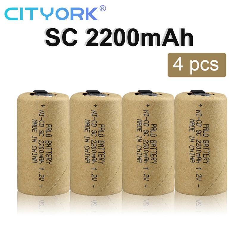 Pin Ni-Cd Ni-Mh CITYORK 1.2V SC2200mAh dòng xả dành cho pin máy khoan ...