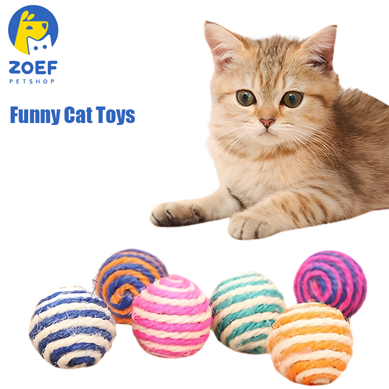 ZOEF Vật Nuôi Tự-hi Đồ Chơi Vui Mèo Sisal Bóng Khả Năng Chống Cắn Và ...