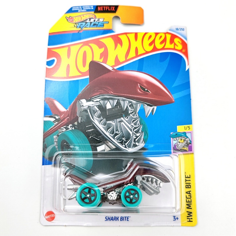 2024-18 Hot Wheels Cars SHARK BITE 1 / 64 Kim Loại Đúc Bộ Sưu Tập Mô ...