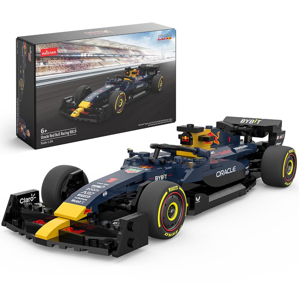 Rastar 1: 24 Oracle Red Bull F1 RB19 Khối xây dựng mô hình xe đua Công thức 1 Bộ xây dựng xe thể ...