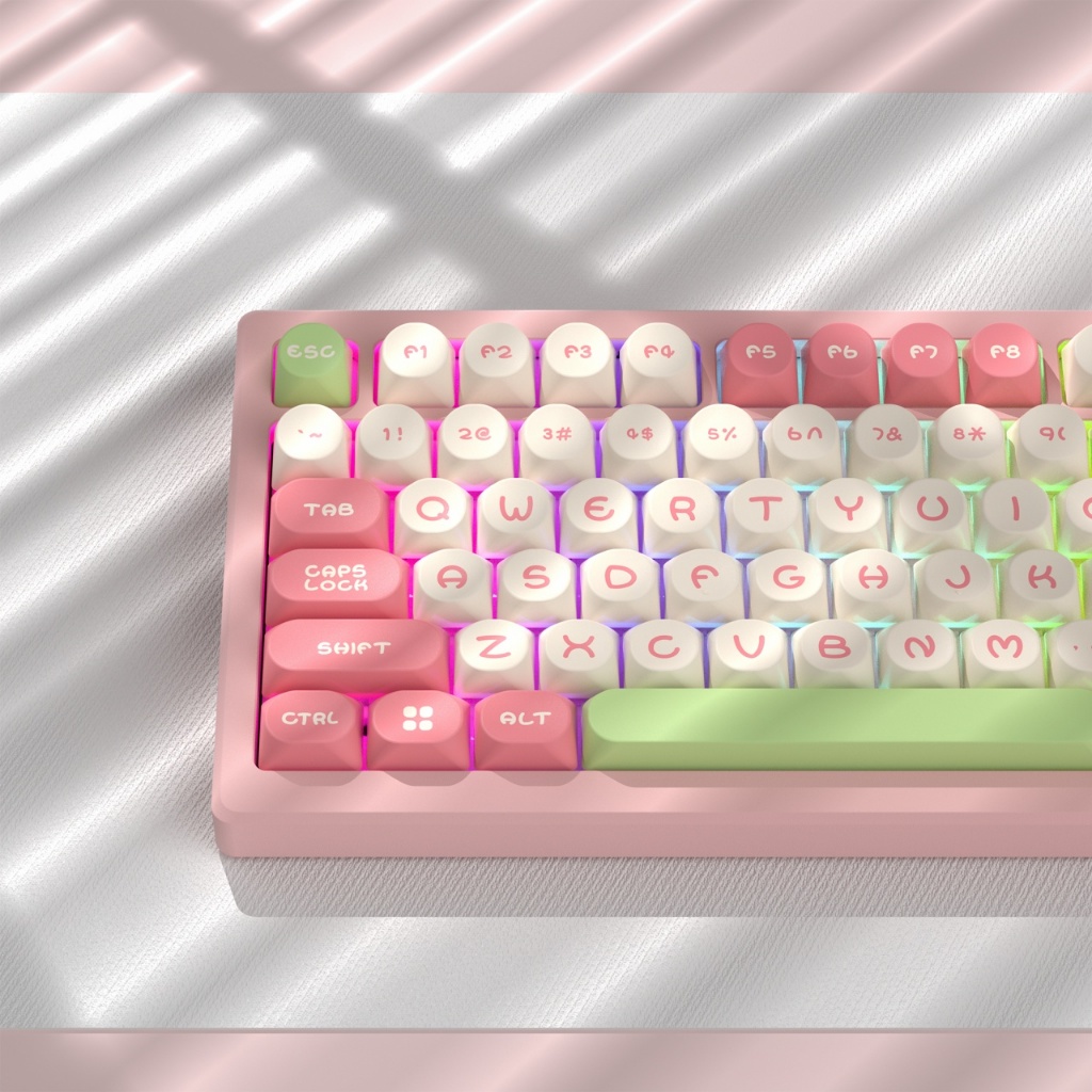 130 Phím MOA Profile Double Shot PBT Keycaps Nhân vật hoạt hình Mũ chìa ...