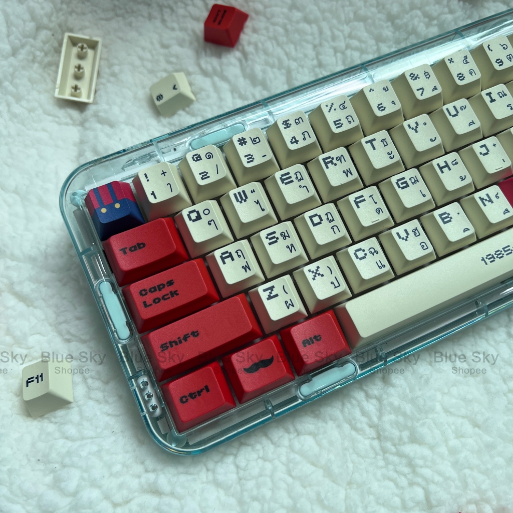 Keycaps Super Mario Thái PBT cherry profile Dye-Sublimation keycap ...
