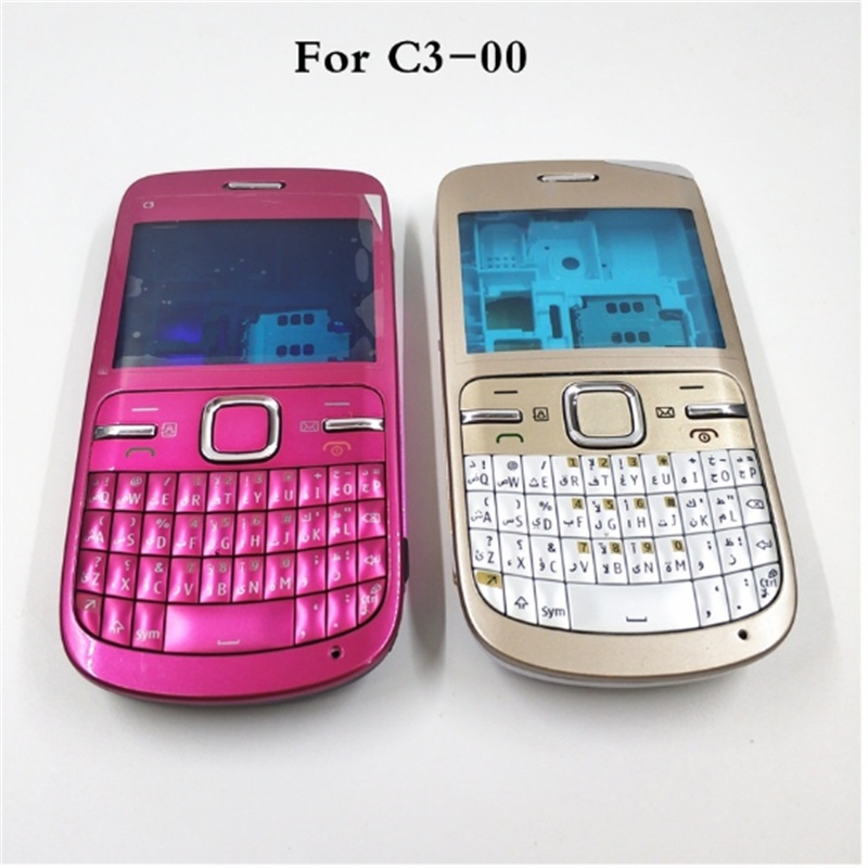 Ốp lưng Nokia C3 C3-00 Chất lượng tốt Vỏ pin Bàn phím khung trước ...