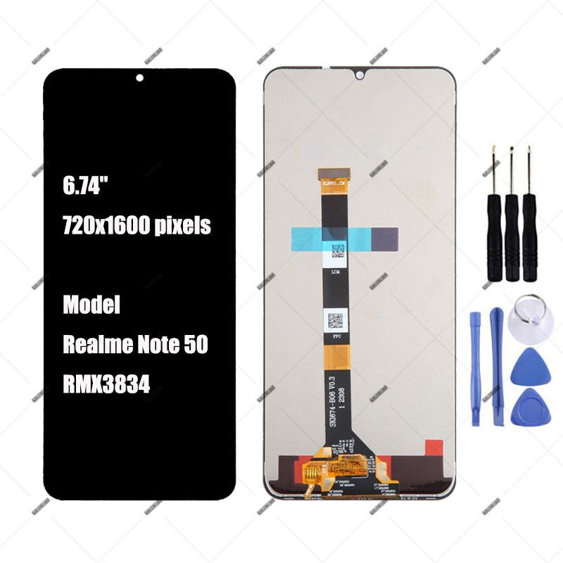 6,74 "Chính Hãng Realme Note 50 RMX3834 Màn Hình LCD Bộ Số Hóa Cảm Ứng ...