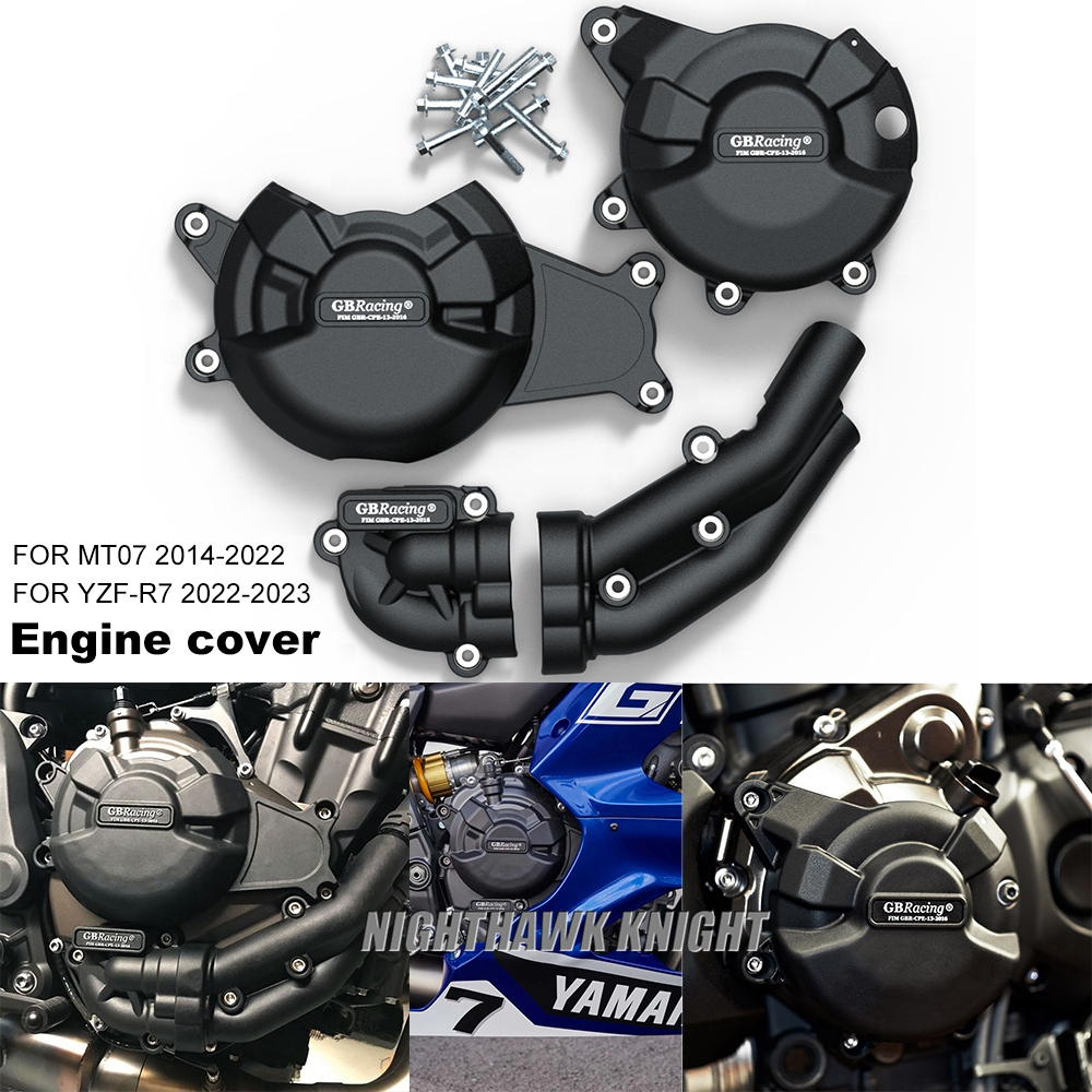 Thích hợp cho YAMAHA MT07 FZ07 TENERE 700 XSR700 YZF R7 GBRacing Vỏ động cơ Động cơ Vỏ bên bảo ...
