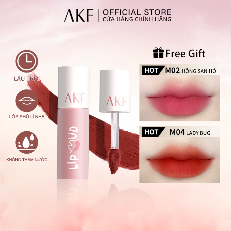 【AKF】Son môi lì AKF Mềm Mịn Như Nhung Lâu Trôi 3g | Shopee Việt Nam