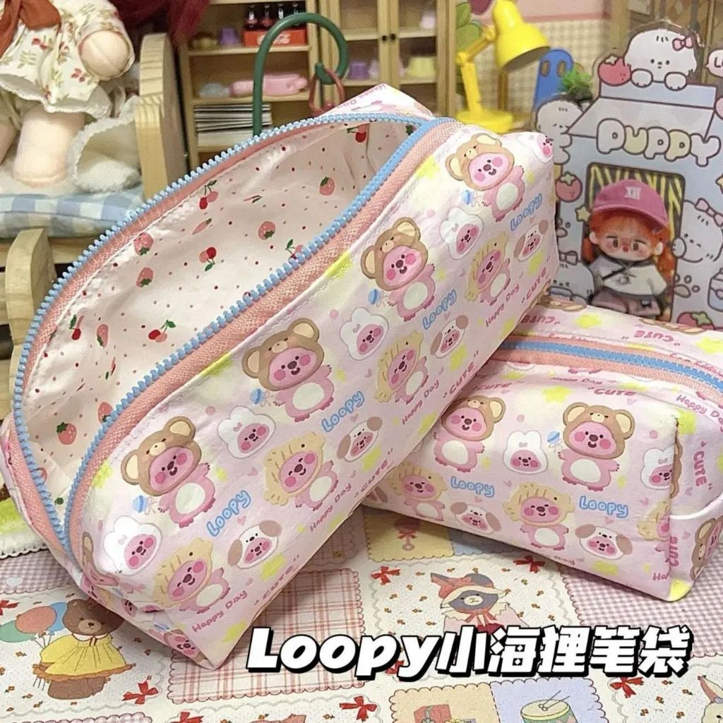 Loopy Little Beaver Hộp Đựng Bút Chì Sinh Viên Hoạt Hình Dễ Thương Túi ...