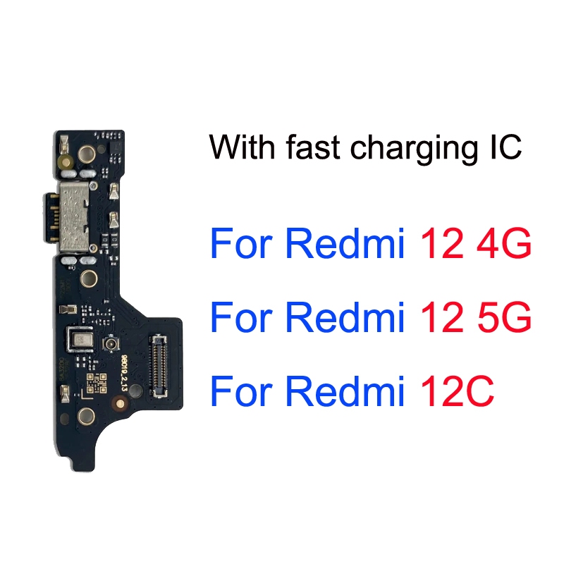 Cổng bảng sạc Mainboard Bo mạch chủ Flex cho Redmi 12 4G 5G 12C ...