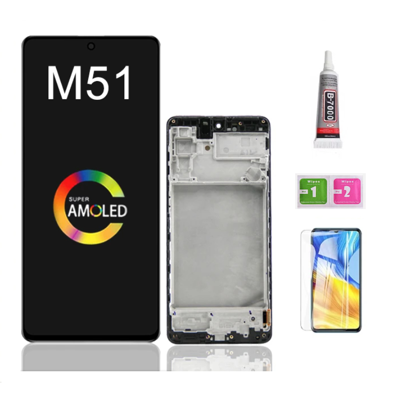 Oled Có Khung Cho Samsung Galaxy M51 M515 Màn Hình LCD Có Màn Hình Cảm ...