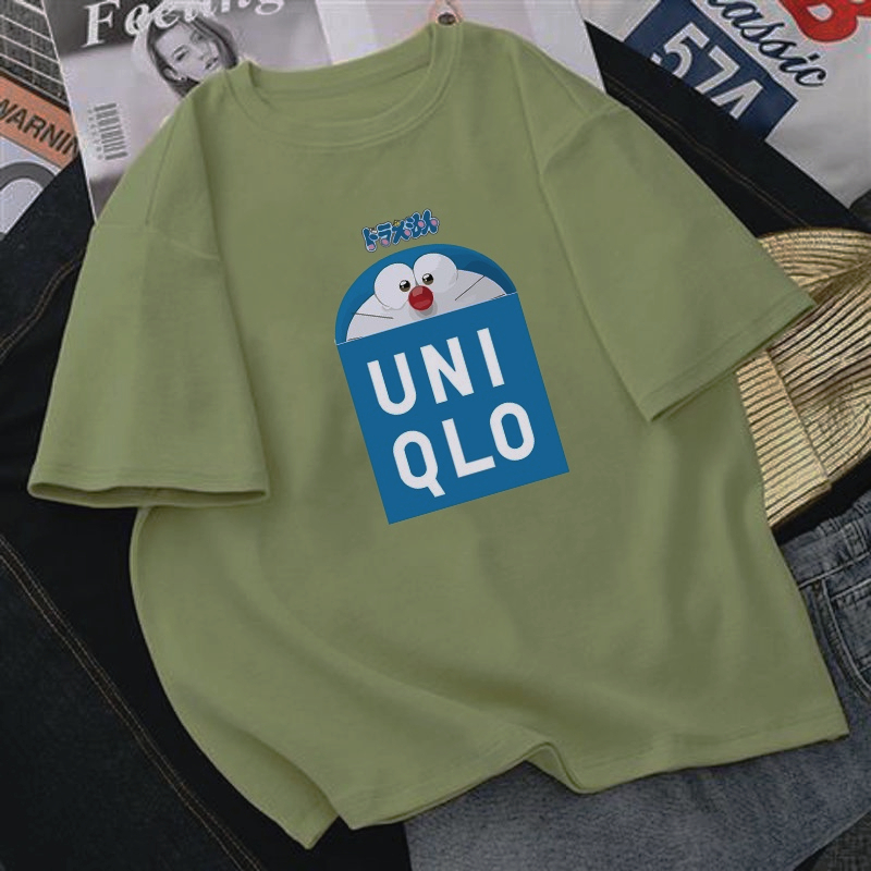 Áo thun in hình mèo Robot Uniqlo Doremon dành cho nam và nữ | Shopee ...