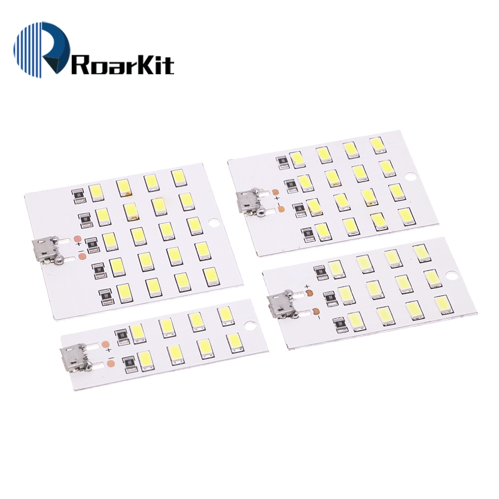 8 12 16 20 Bits 5730 SMD 5V 430mA ~ 470mA Trắng Mirco USB 5730 Bảng điều khiển đèn LED USB Đèn ...
