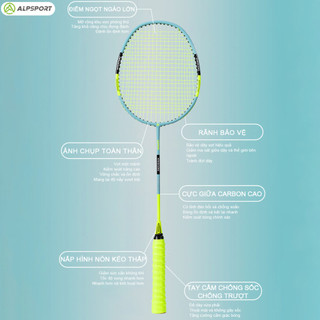 Alpsport Gemini 2 Cái 4U G5 Vợt Cầu Lông 100% Sợi Carbon Thiết Kế Ban ...