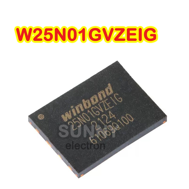 W25N01GVZEIG WSON8 3V 1Gb NAND FLASH IC SMD 25N01GVZEIG 2124 61069Q100 ...