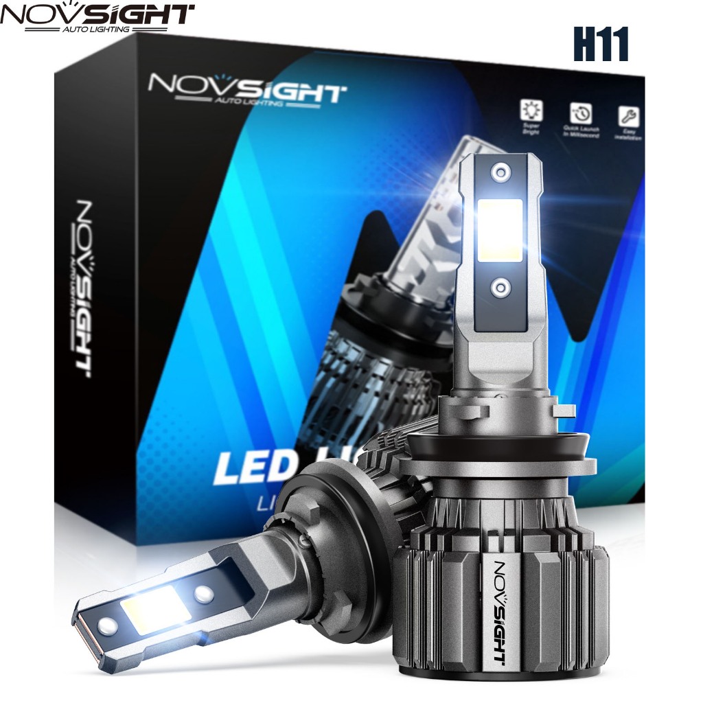 Novsight 2 gói Đèn pha ô tô LED N74 H11 72W 15000LM 6500K Dành cho ô tô ...