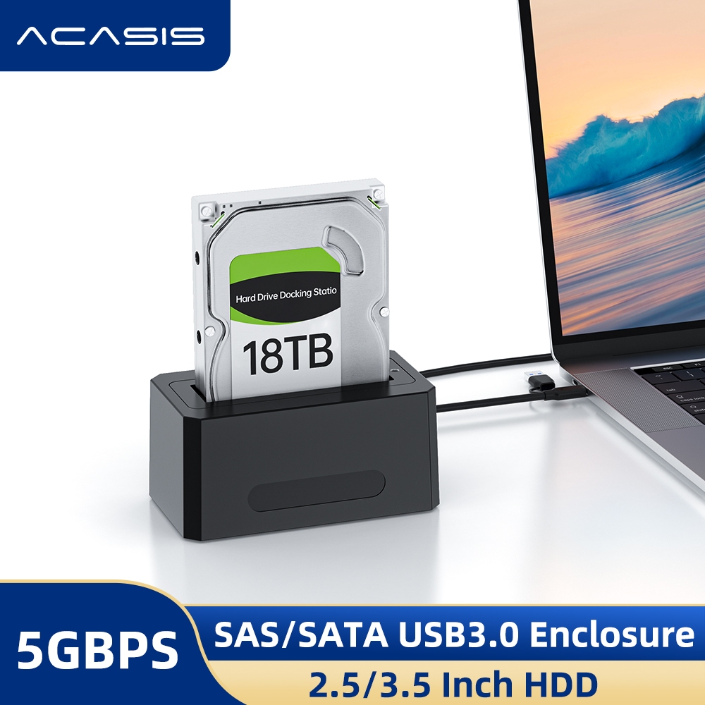 Acasis Bộ Chuyển Đổi sas / sata Sang usb 3.0 2.5 / 3.5 inch 12v / 2a Hỗ Trợ Chuyển Đổi Nguồn usb ...