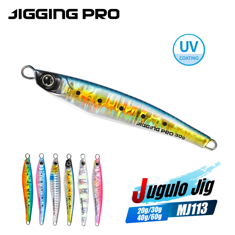 Jiggging PRO Jugulo Jig 20g 30g 40g 60g Ánh Sáng Jig Shore Kim Loại Jig Dụ Nước Mặn Câu Cá ...